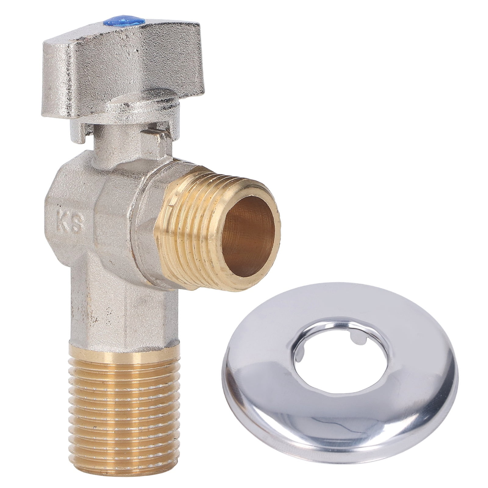 Hotand Cold Water Angle Valve, G1/2 Thread Brass Angle Valve, Large ...