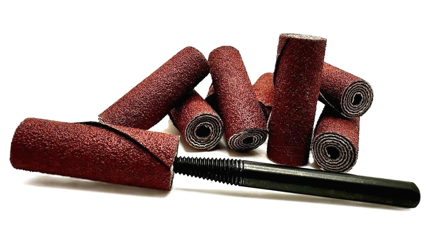 Hotbar 1/2” Diameter x 1-1/2” Length x 1/8” Hole 80 Grit Aluminum Oxide ...