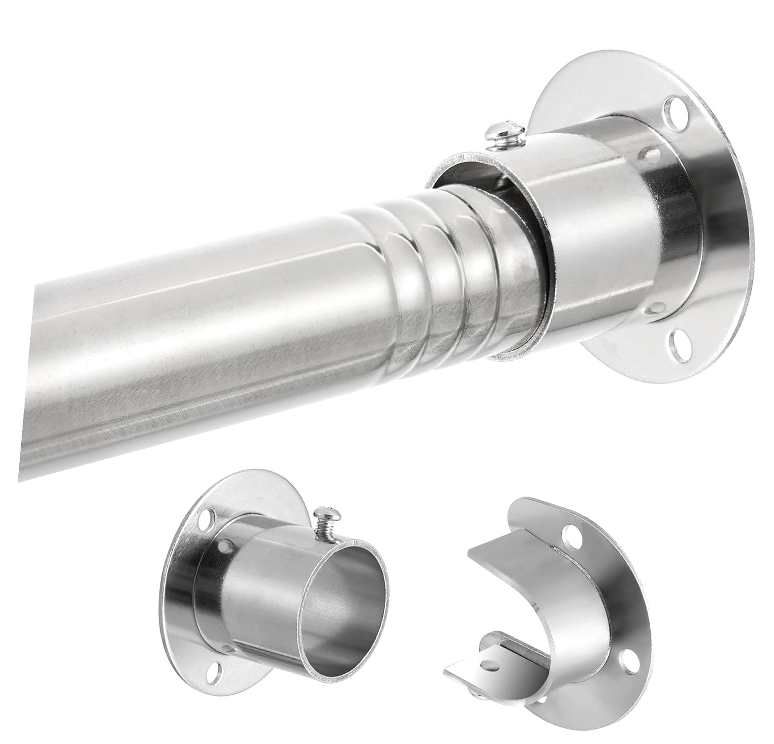 Hotbar 1.3 Inch Diameter Closet Rods for Hanging Clothes -64 Inch ...