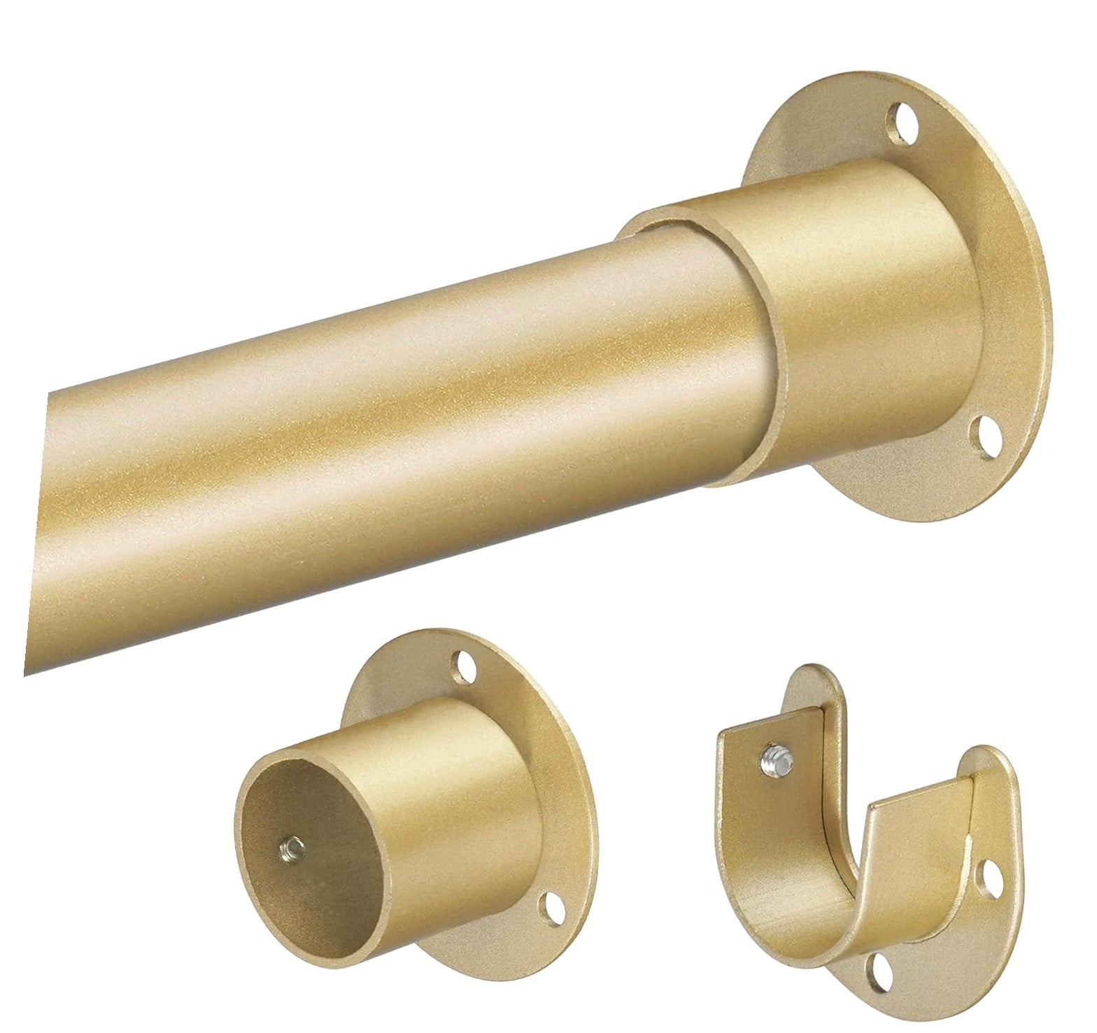 Hotbar 1.3 Inch Diameter Closet Rods for Hanging Garments -75 Inches ...