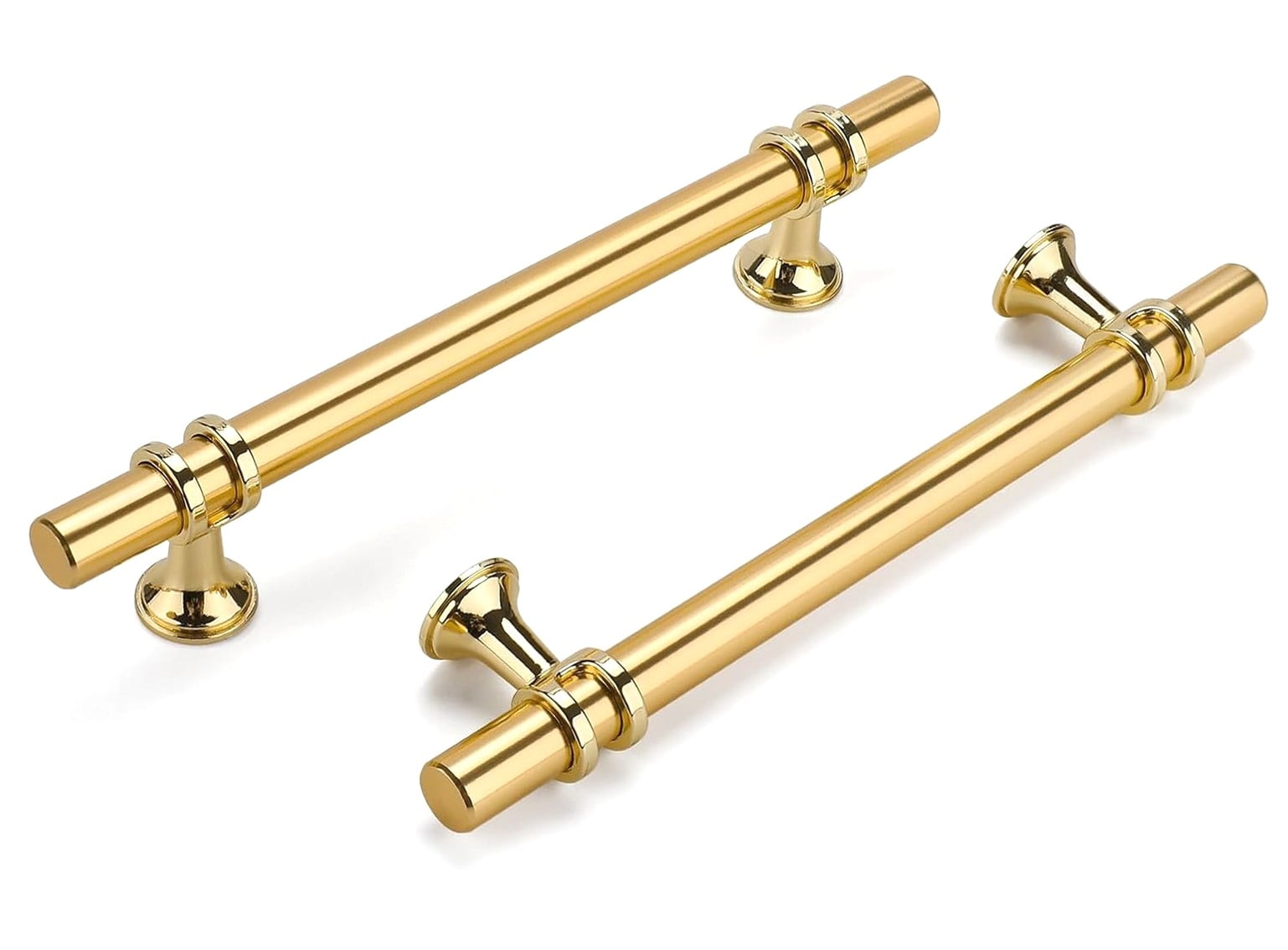 Hotbar 10-Piece Cabinet Handle Set, Brushed Cabinet Pulls Kitchen ...