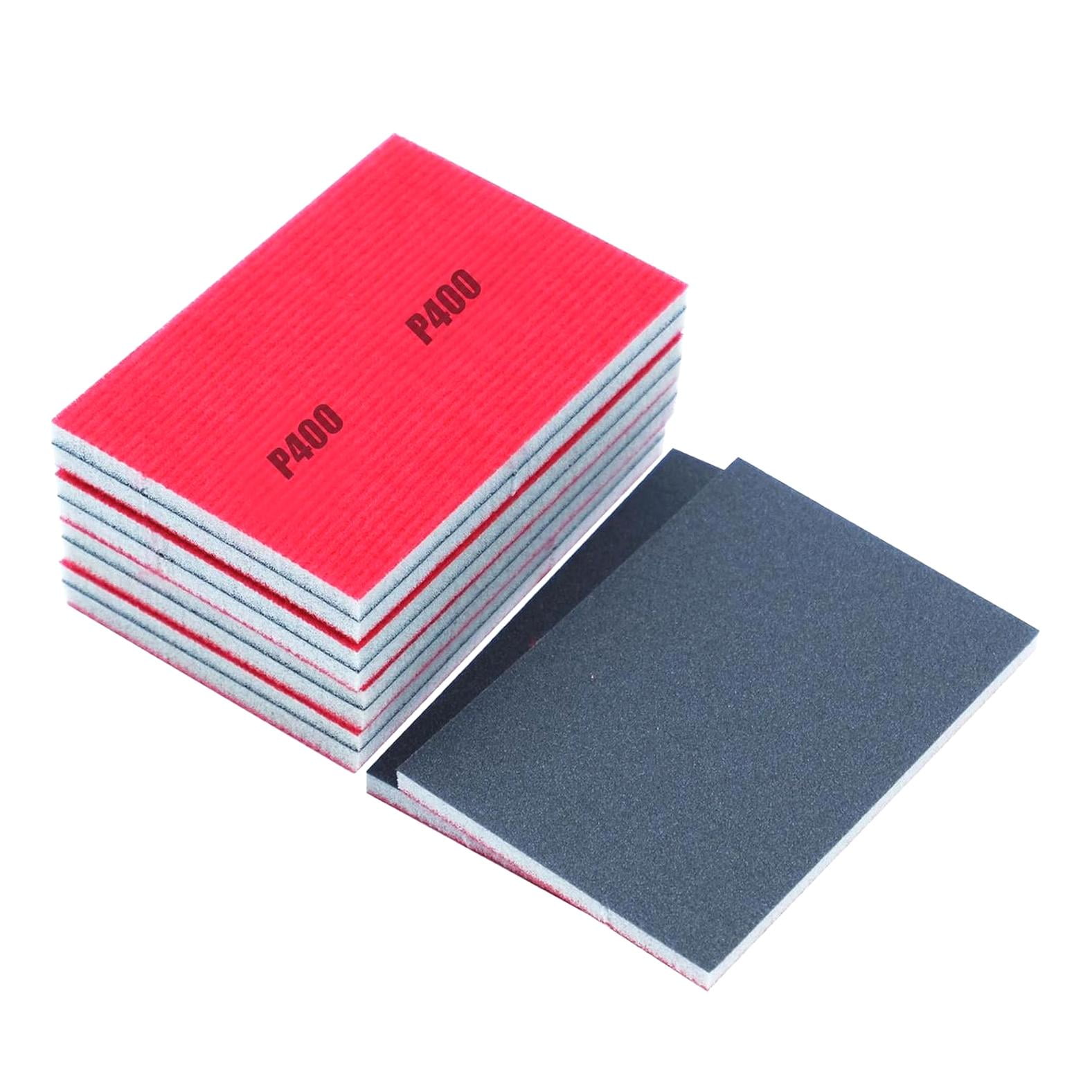 Hotbar 10 Pieces 120 Grit/#400 Sanding Sponge Assortment, 4x3 Inch ...