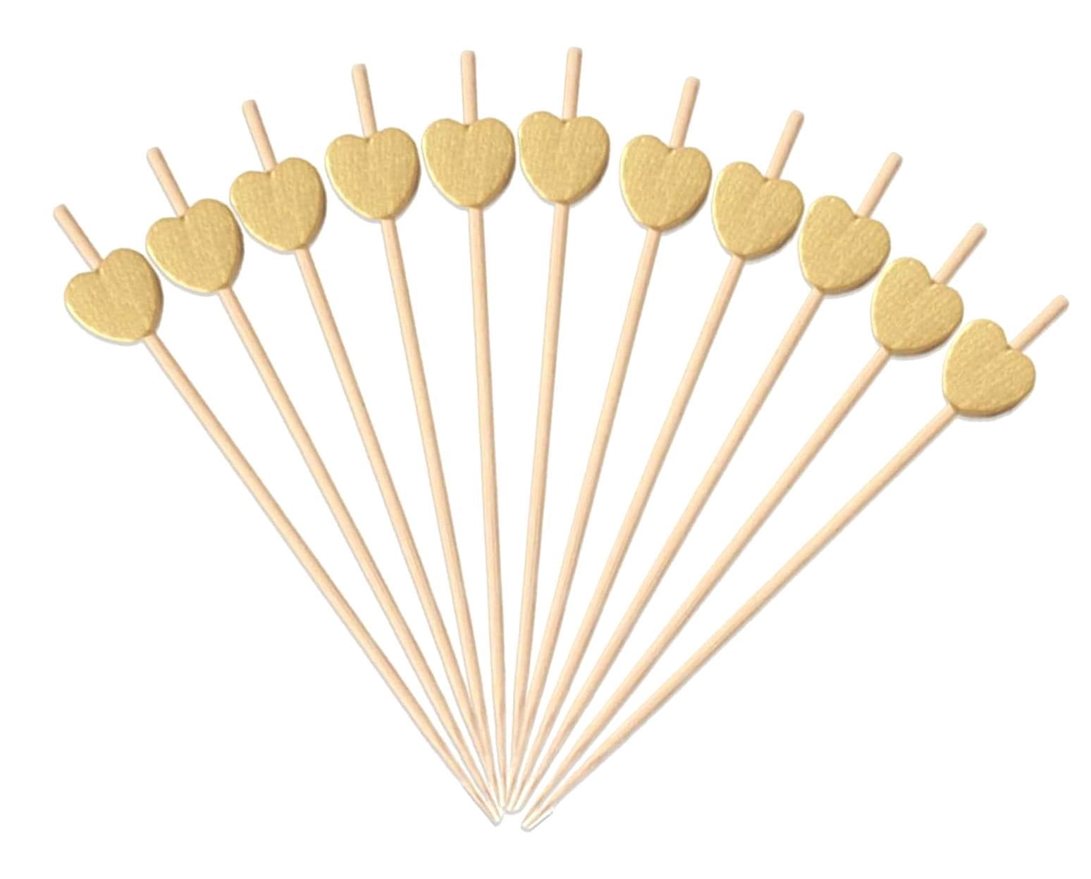 Hotbar 100 Pcs Cocktail Picks 4.7-inch Fruit Skewer Appetizers ...