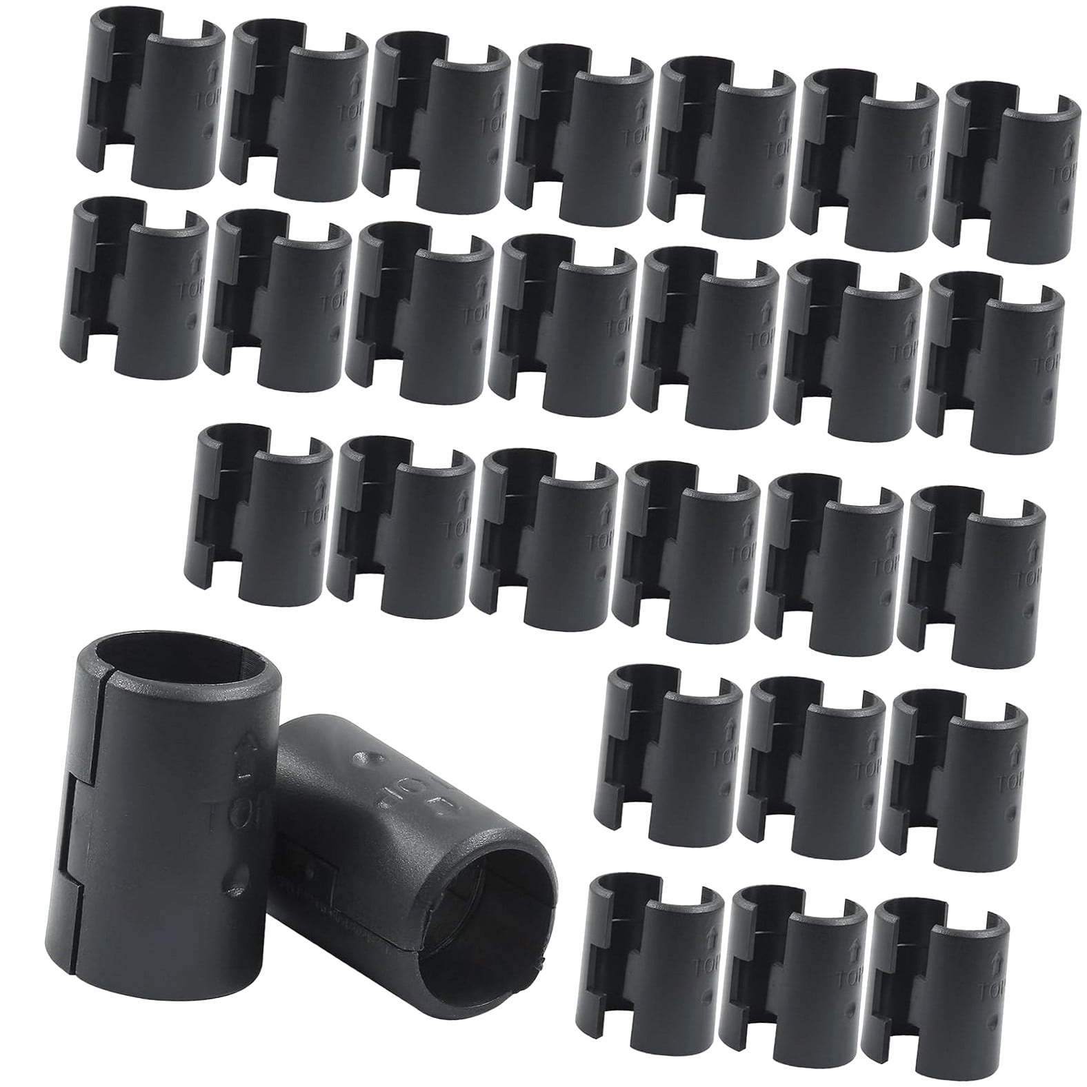 Hotbar 104 Pieces (52 Pairs) Wire Clips, 3/8" (16mm) Post Wire Shelving ...