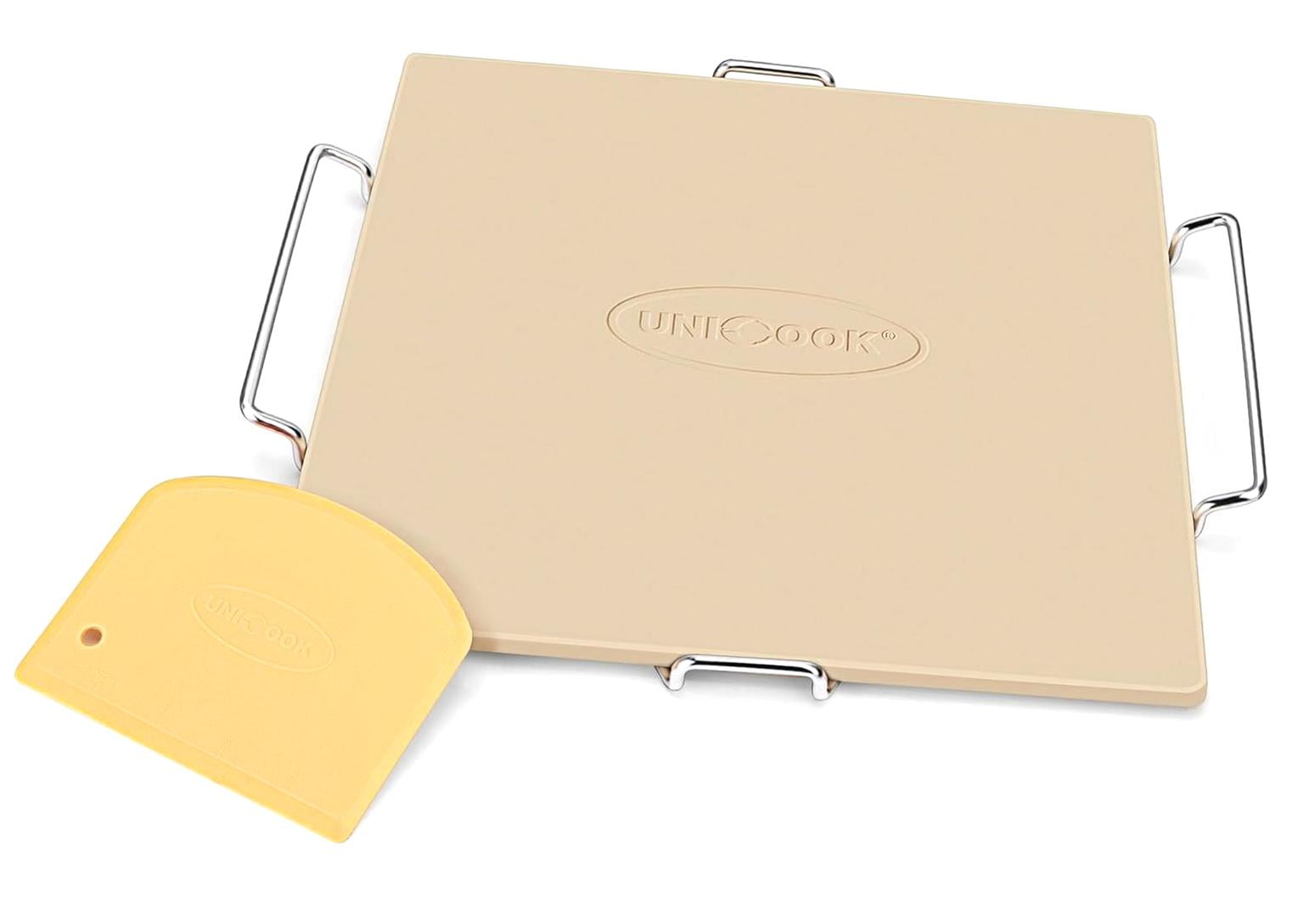 Hotbar 12 Inch Square Pizza Stone for Oven and Grill, Oven Baking Stone ...