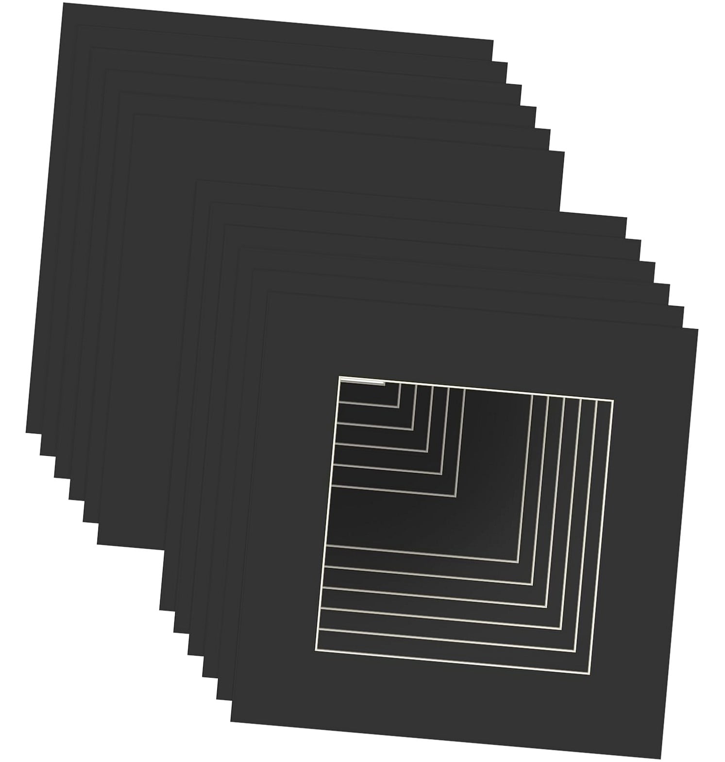 Hotbar 12x12 Picture Mats with White Core Bevel Cut Frame Mattes for ...