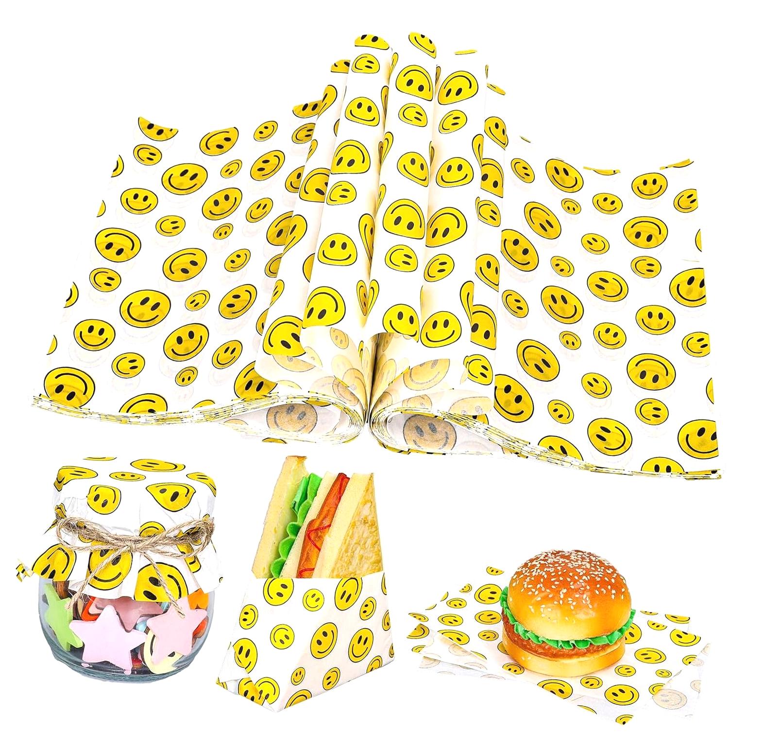 Hotbar 150 Sheets Yellow Face Wax Paper, Ideal for Wrapping Food ...