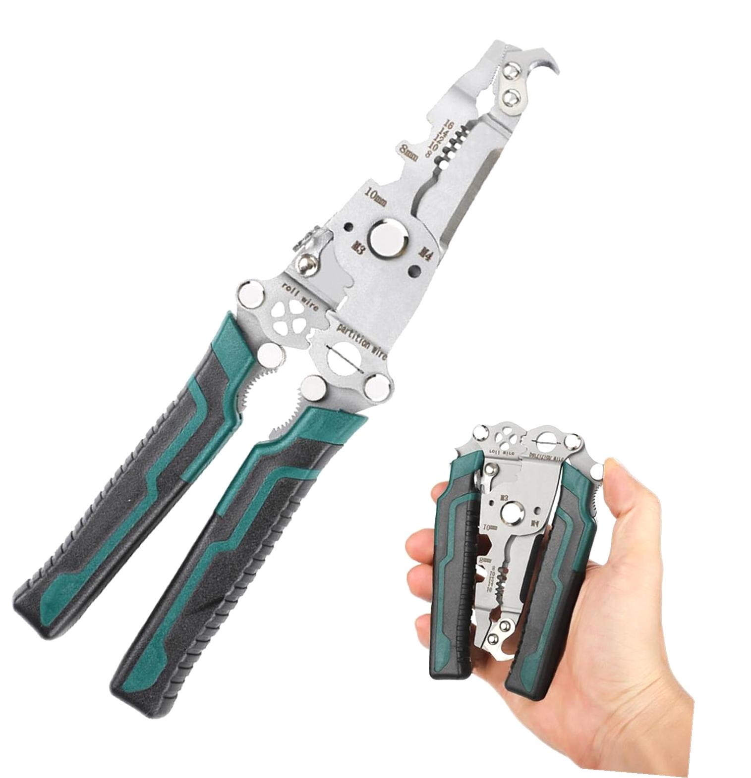 Hotbar 18 in 1 Wire Stripper Foldable Crimper Tool, 2025 New ...