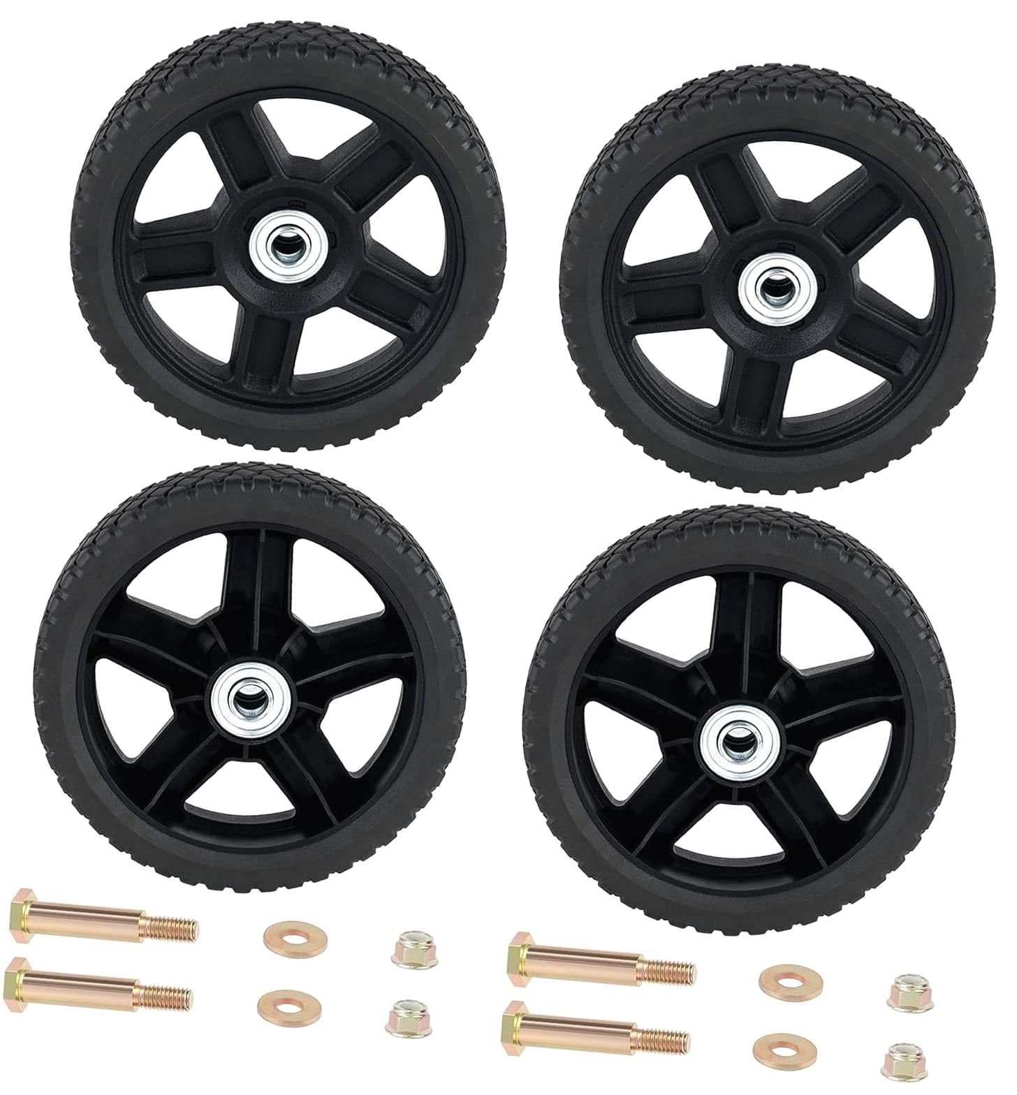 Hotbar 2 Pack 14" Lawn Mower Wheels Set Includes 2 Wheels, Bolts, and ...