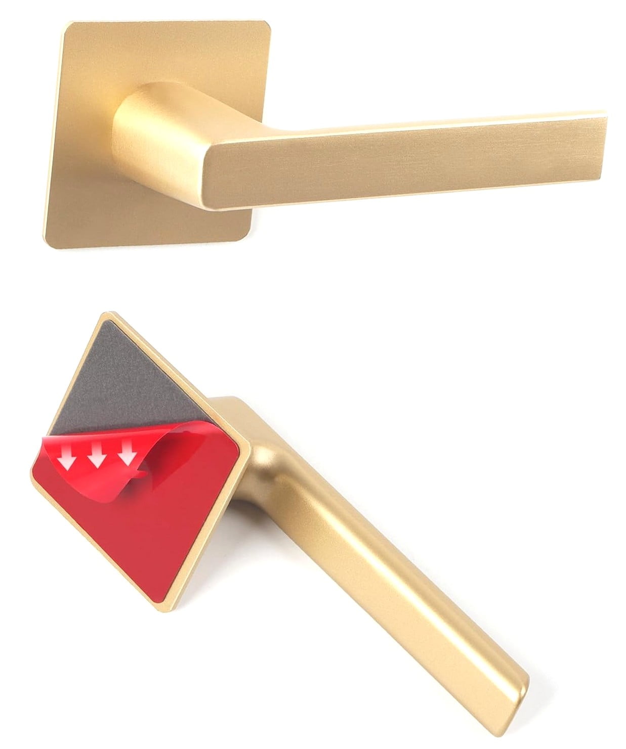 Hotbar 2 Pack Adhesive Door Handles 6 inch Stick- Cabinet Handles Room ...