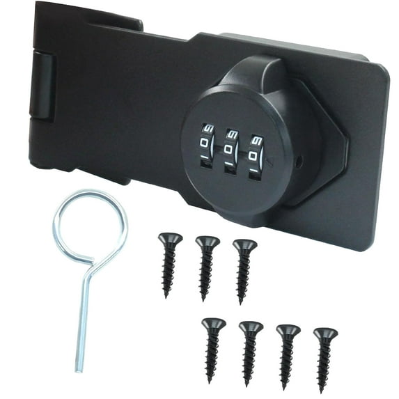 Hotbar 2 Pack Keyless Cabinet Lock, Combination Hasp Gate Lock,for ...