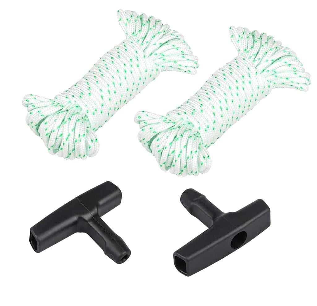 Hotbar 2 Pack Recoil Starter Rope 10-Meter(Width:3.0mm), Pull Cord with ...