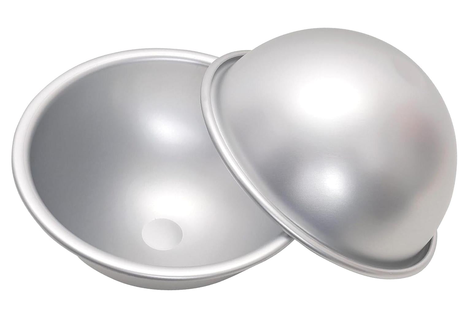 Hotbar 2 Pcs Dome Cake Pan Ball Cake Pans 7 Inch Football Anodized ...