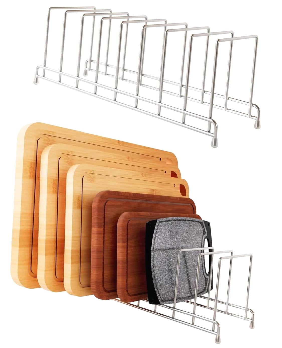 Hotbar 2-Piece Kitchen Cabinet Organizer Rack for Cutting Boards ...