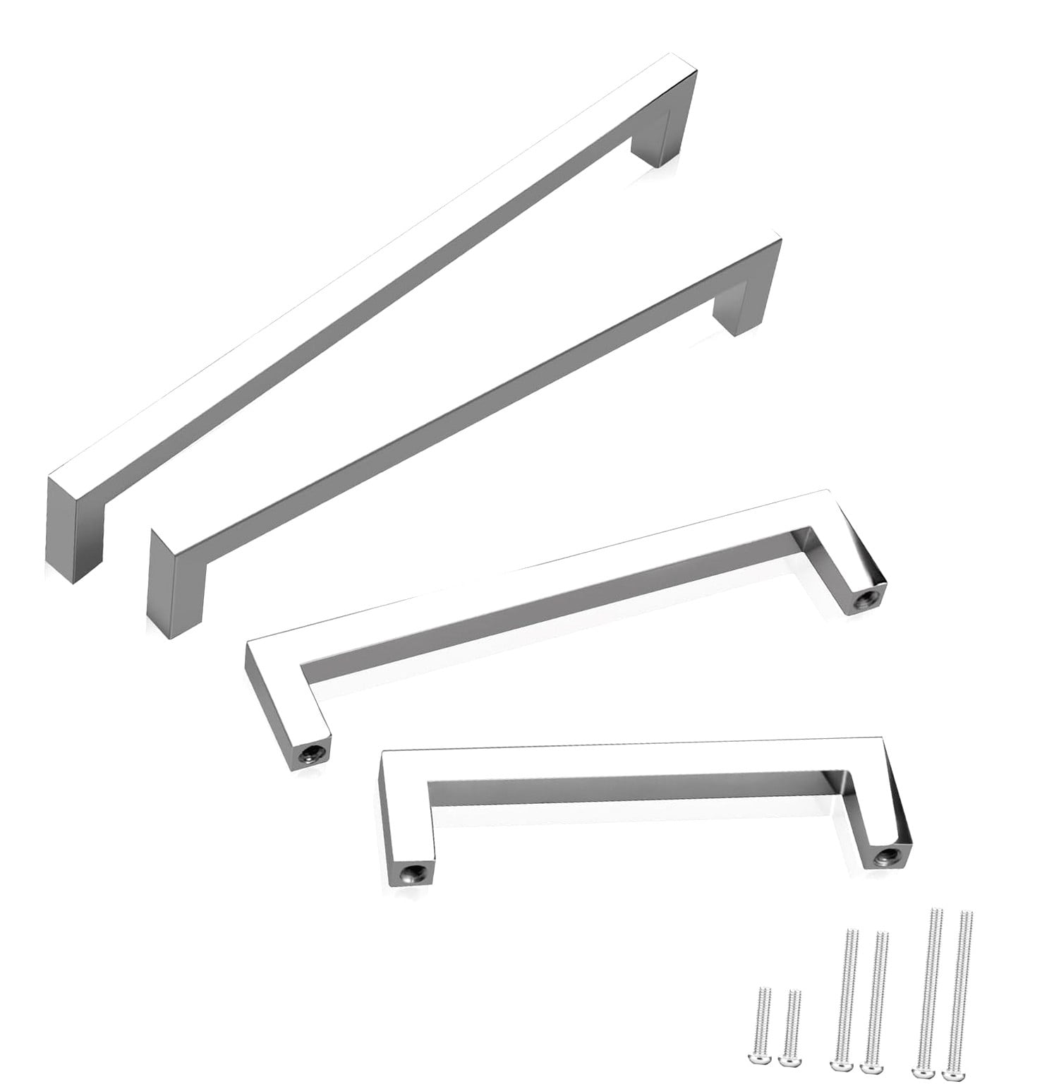 Hotbar 20 Pack Cabinet Handles 3-3/4 Inch (96mm) Hole Center Square ...