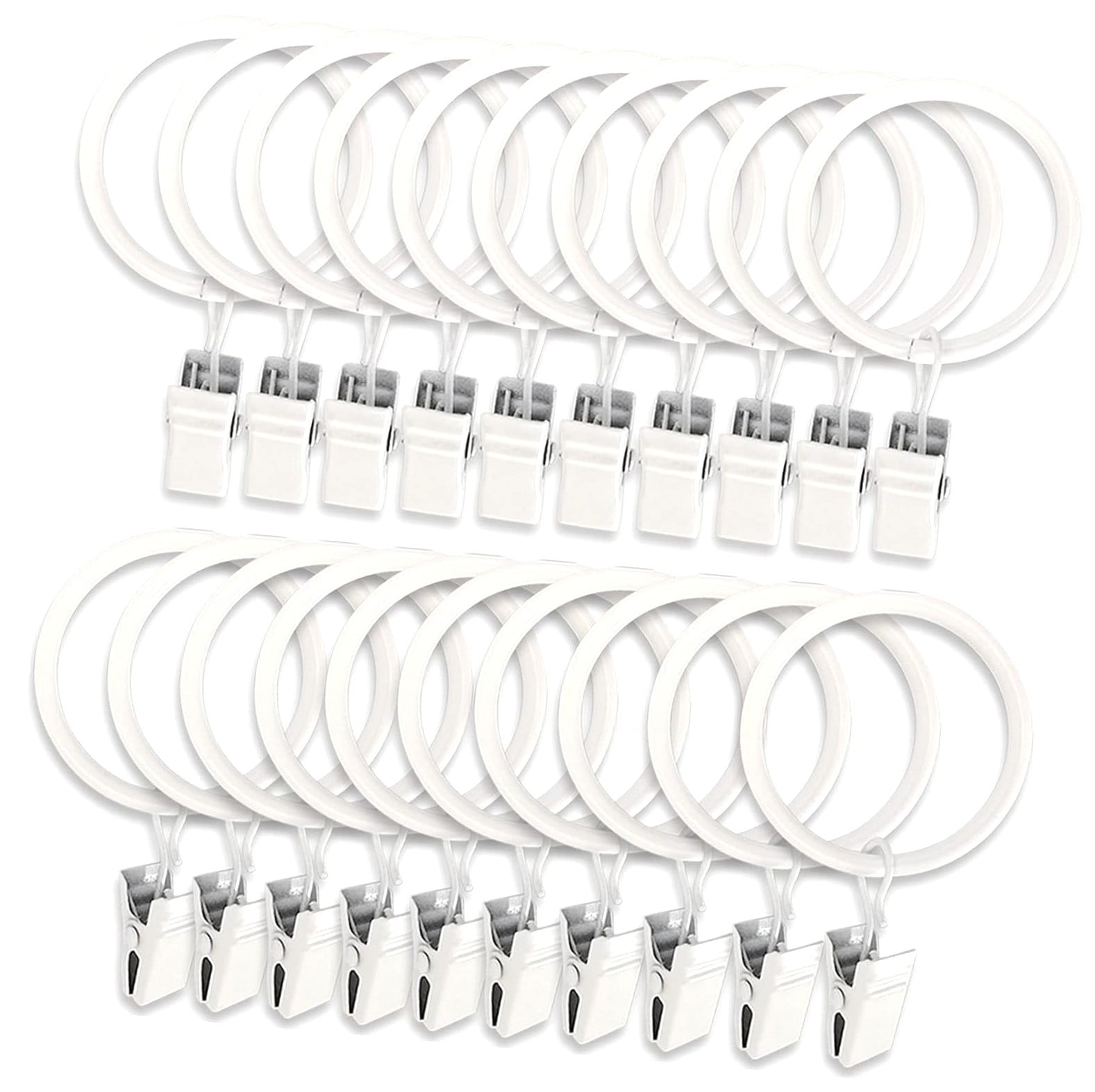 Hotbar 20 Pack Metal Curtain with Clips, Curtain Clips for Hanging ...