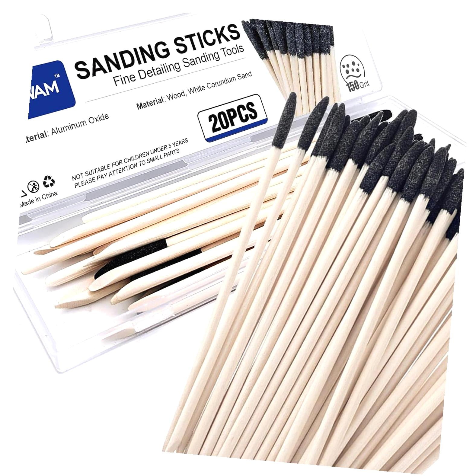 Hotbar 20 Pcs Sanding Sticks, Matchsticks Sanding Twigs, Detail ...