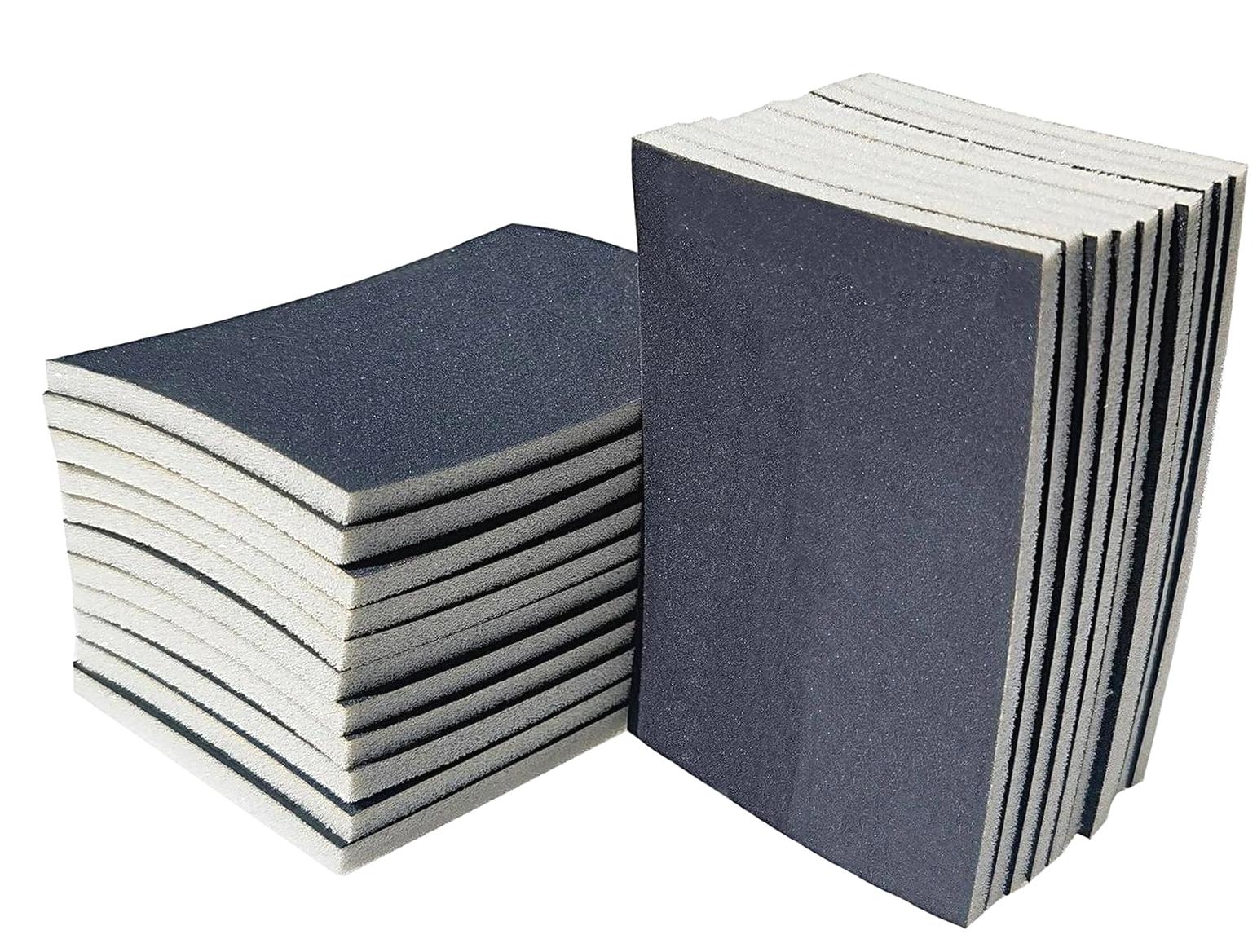 Hotbar 20 Pieces 3 x 4 Inch 600 Grit Sanding Sponges, Fine Soft Foam ...