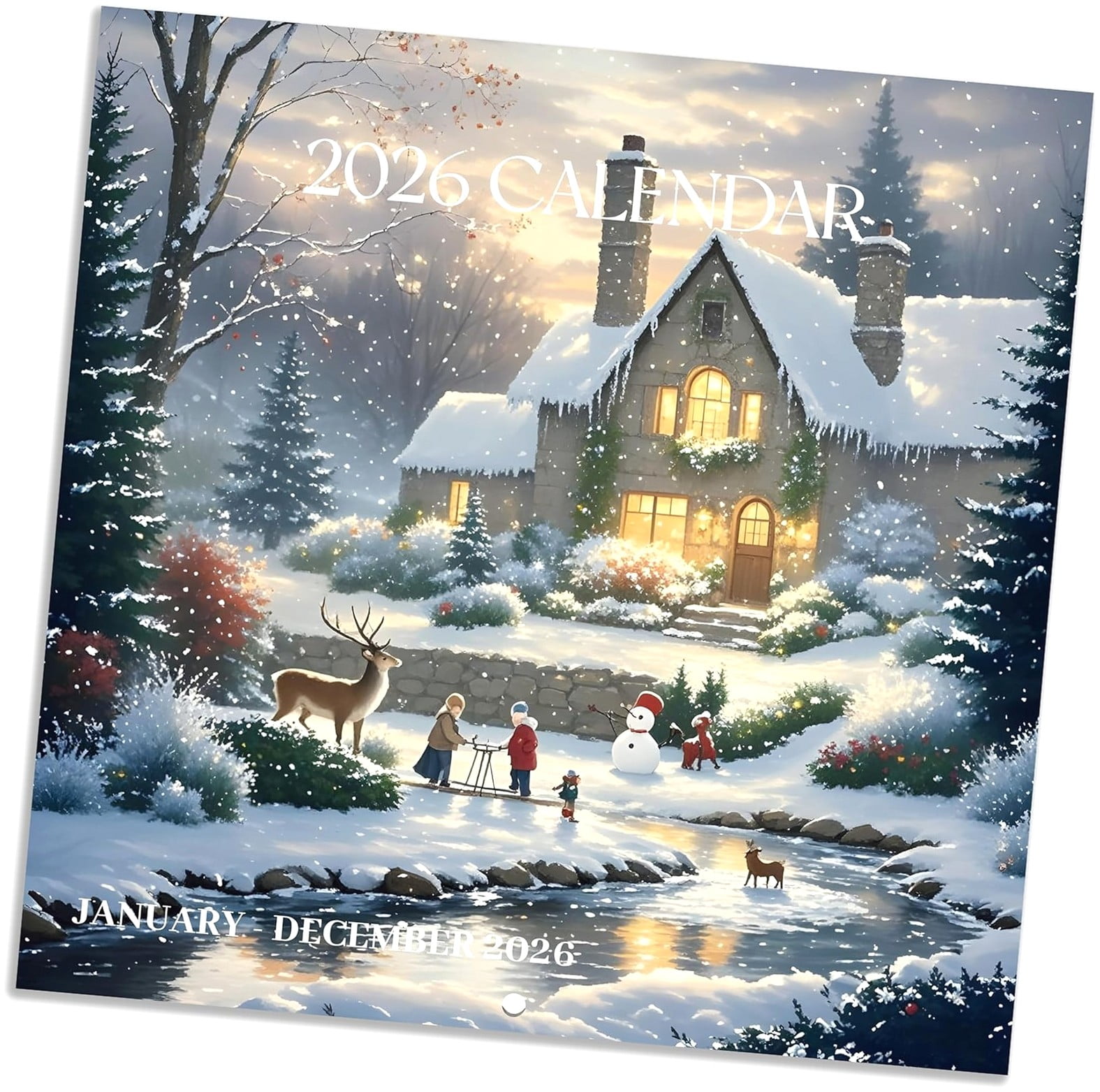 Hotbar 2026 Calendar 12 Monthly Square Wall Calendar 2026, January to ...