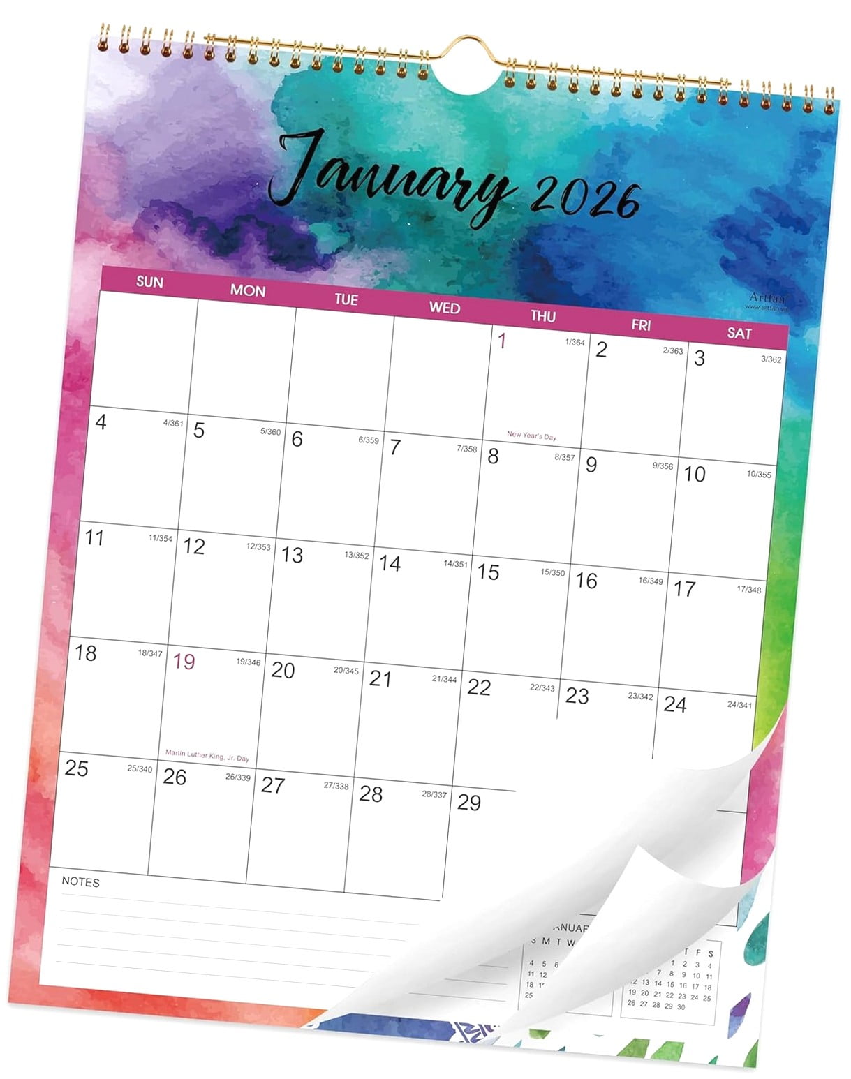 Hotbar 2026 Calendar/Wall Calendar JAN 2026 DEC 2026, 18 Monthly ...