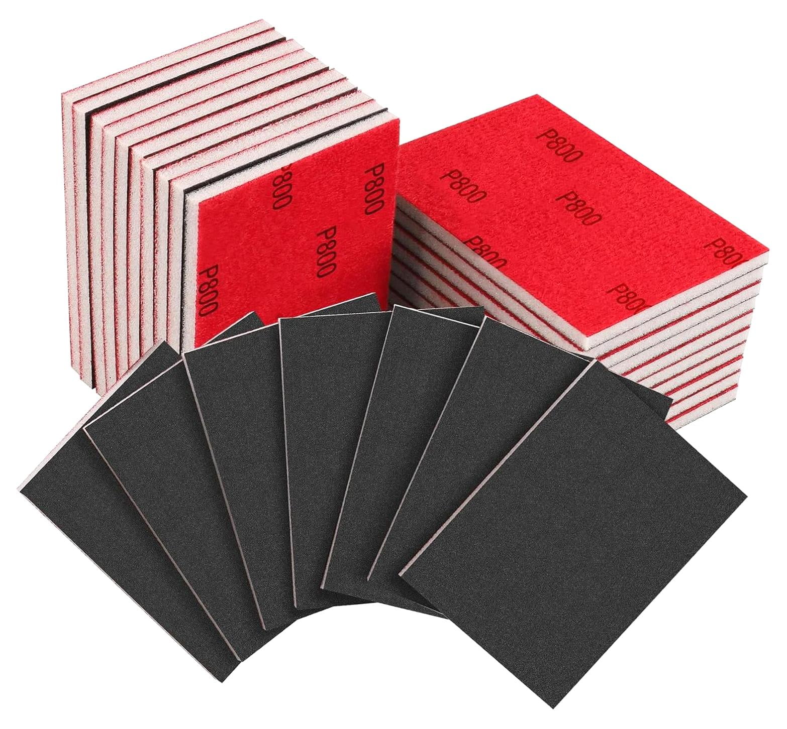 Hotbar 20PCS 3 x 4 Inch 800 Grit Sanding Sponges, Fine Sanding Sponges ...