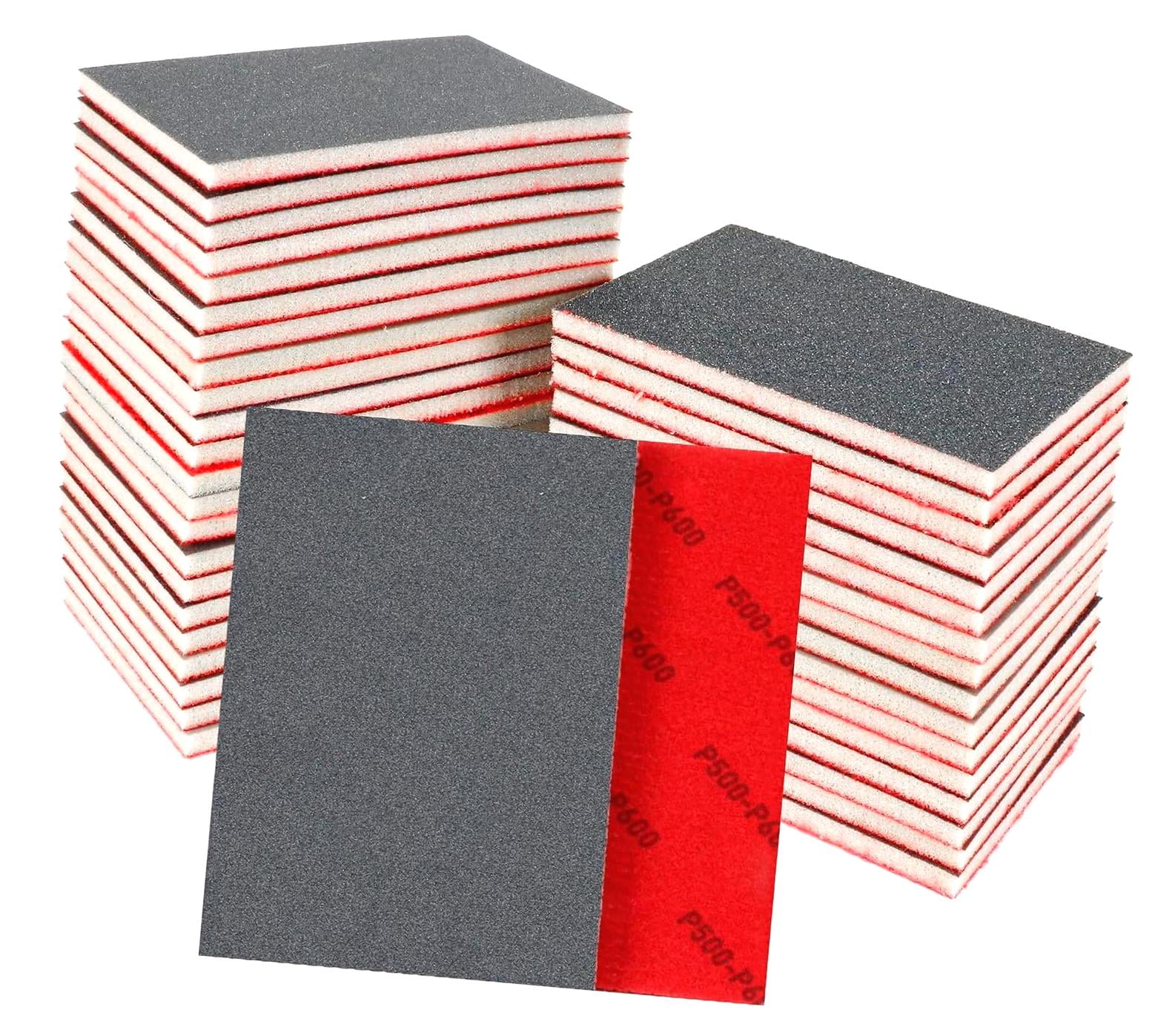 Hotbar 24 Pieces Sanding Sponge 500-600 Grit, & Sanding Blocks for Wood ...