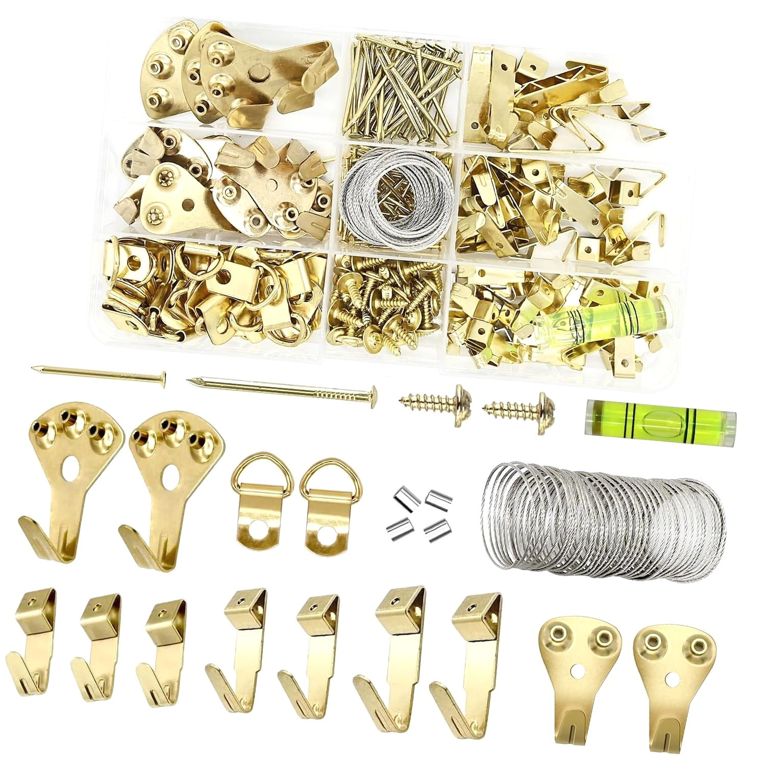 Hotbar 265-Piece Picture Hanging Kit with Wall Frame Hangers for ...