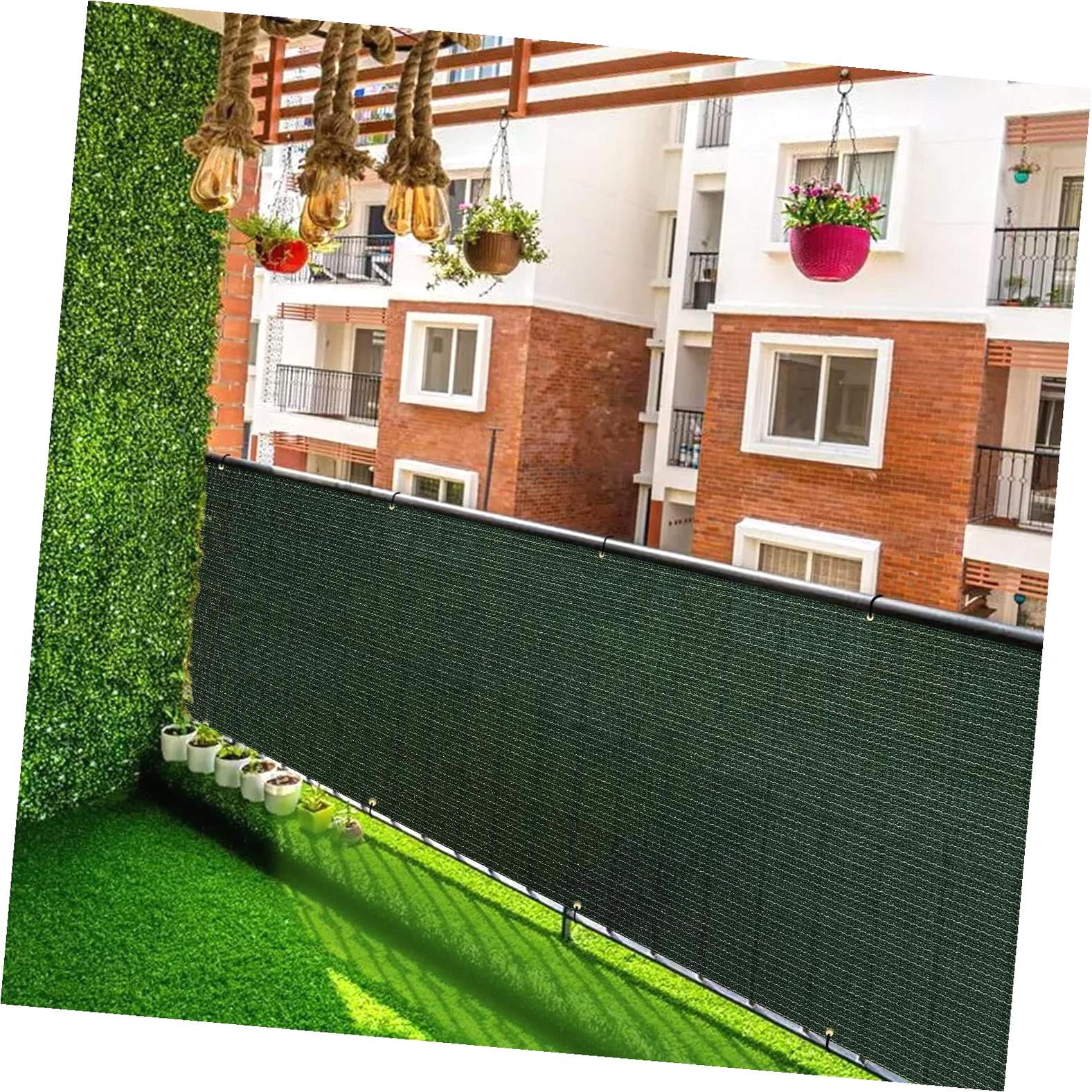 Hotbar 3'x28' Balcony Privacy Mesh Screen, UV Protective Shade Net for ...