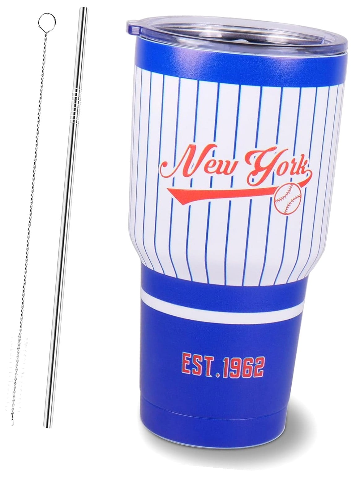 Hotbar 30-Ounce Gradient Color Baseball Insulated Mug, Maintains ...