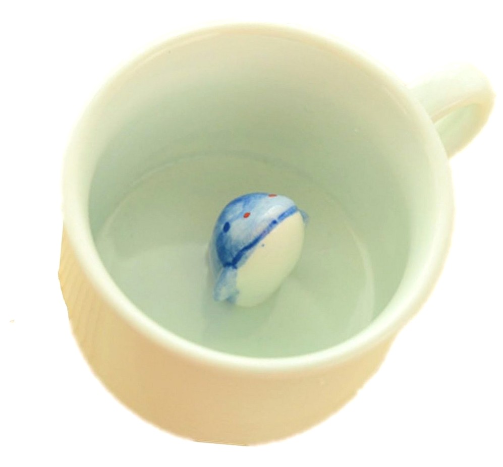 Hotbar 3D Inside Cup Ceramics Figurine Teacup for Boys Girls Party ...