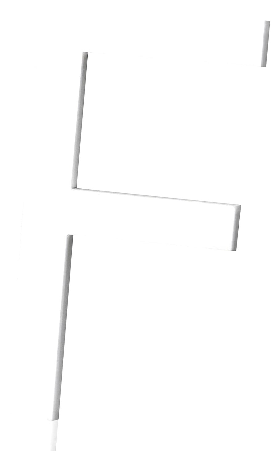 Hotbar 4 Inch Acrylic Frosted Matte White Letter, Adhesive House ...