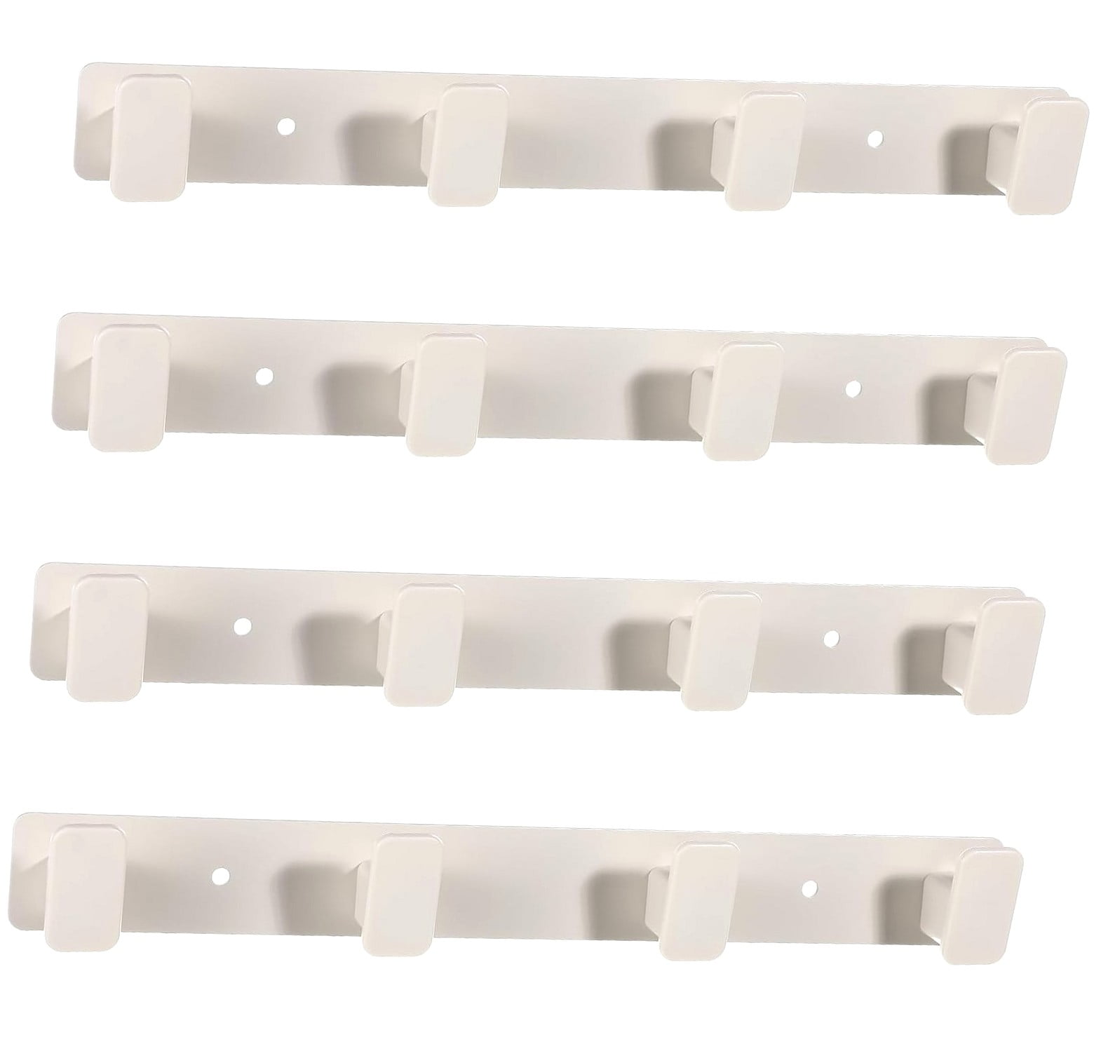 Hotbar 4 Pack White Wall Mounted Hat 11 Inch 4 Right-Angle Bathroom ...