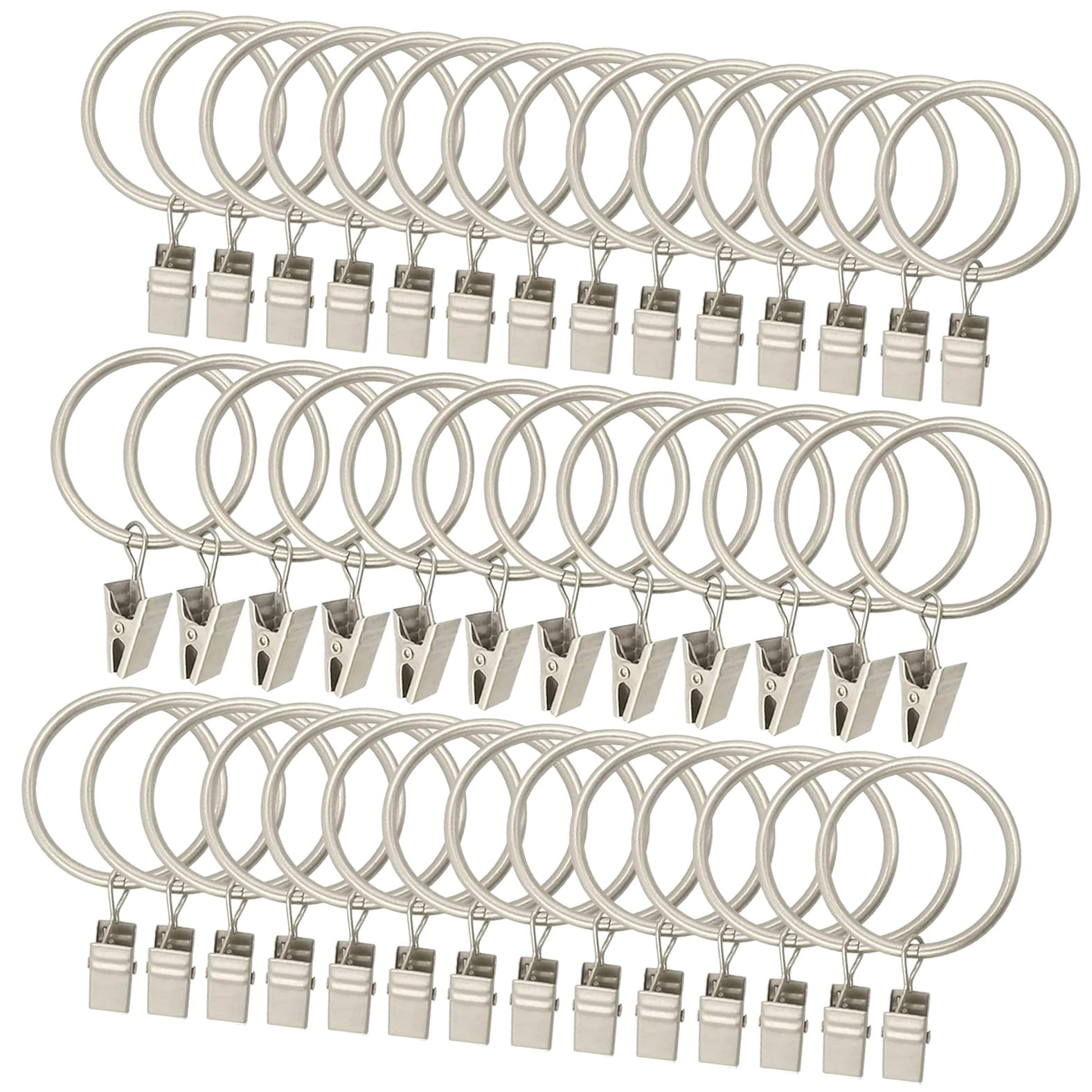 Hotbar 40 Pack Metal Curtain with Clips, Drapery Clips , Curtain Rod ...