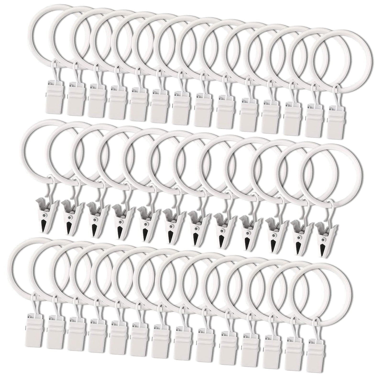 Hotbar 40 Piece Curtain Clip Set, Drapery Clips with 1.26 Inch Inner ...