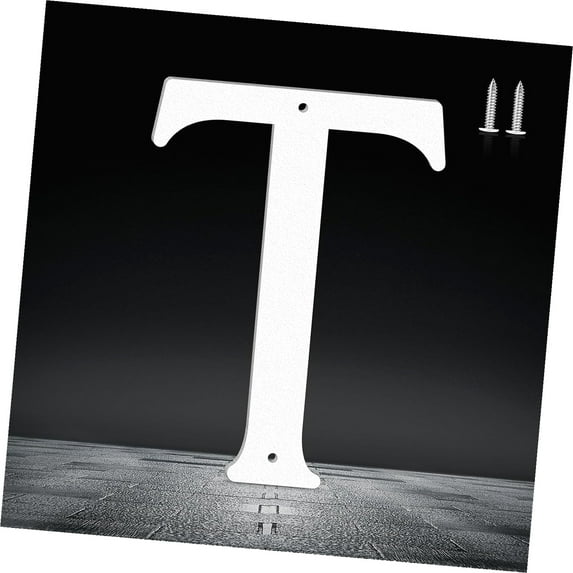 Hotbar 5 Inch Metal House Numbers and Letters, White Address Signs ...