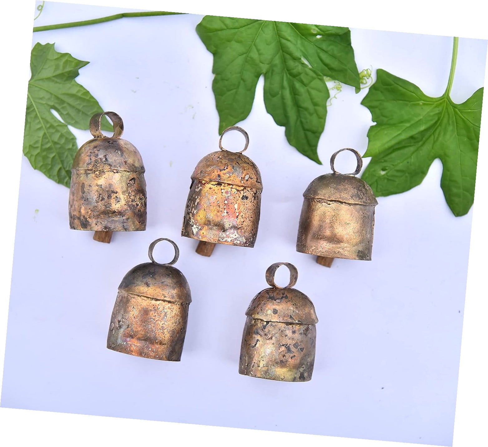 Hotbar 5 Pcs, Small Metal Bells 2 Inch– Bells for Crafts, Hanging Bells ...