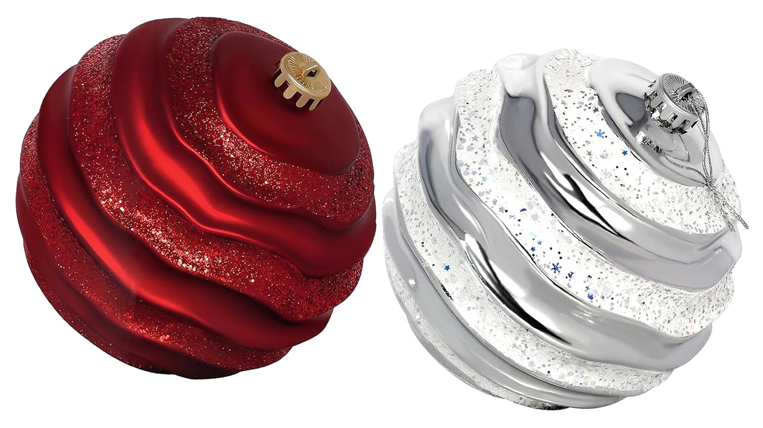 Hotbar 6''/150mm Extra Large Christmas Ornaments, 2Pcs Oversized Huge ...