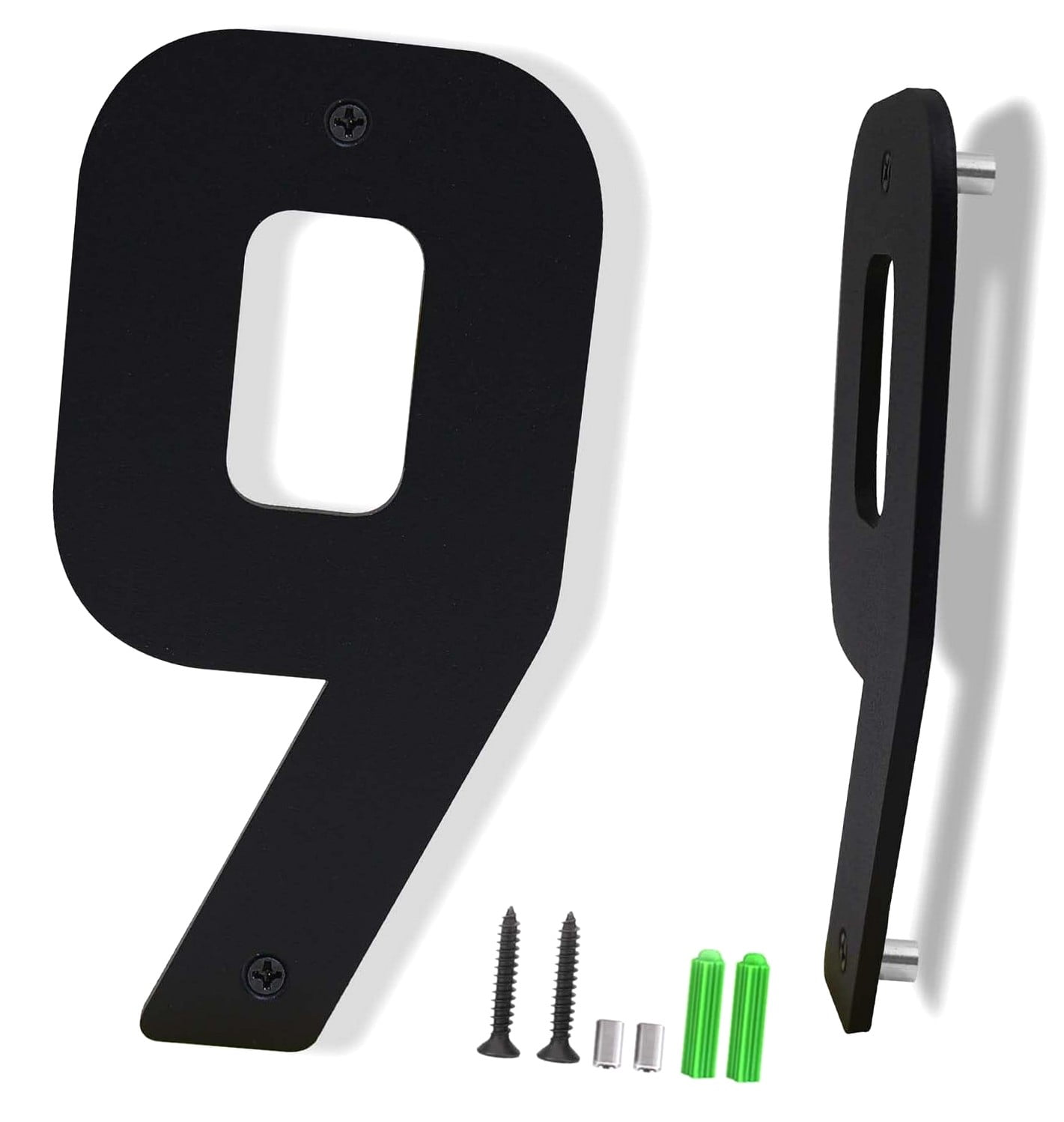 Hotbar 6 Inch Aluminum House Address Numbers and Letters for Exterior ...