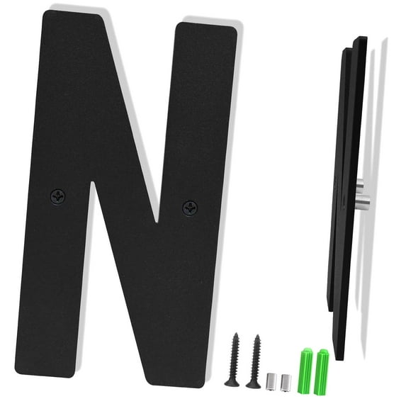 Hotbar 6 Inch Aluminum House Address Numbers and Letters for Outside ...