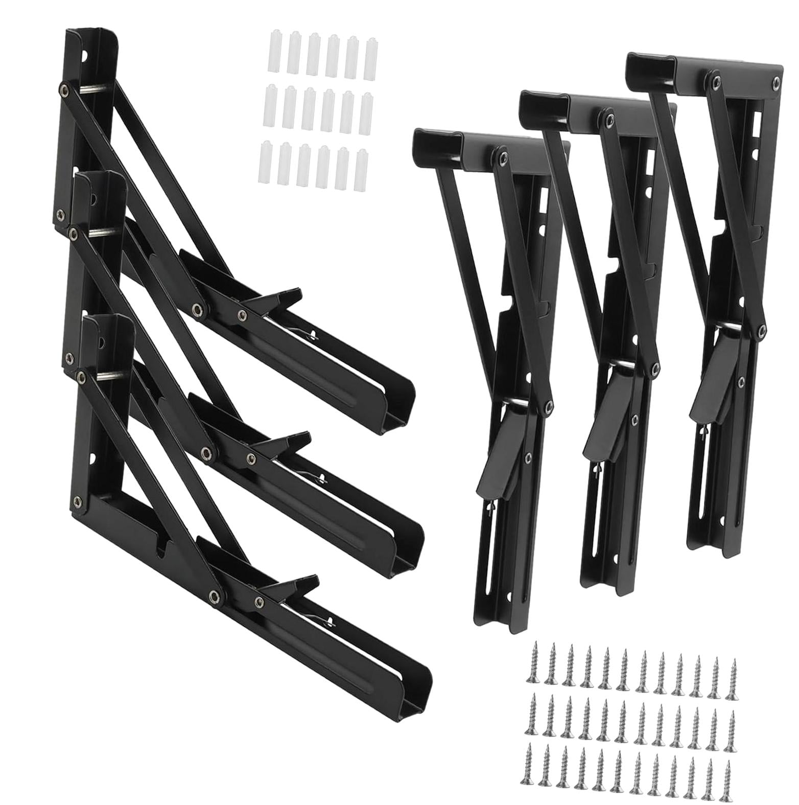 Hotbar 6 PCS 10 Inch Folding Brackets, Folding Hinges Brackets, Bracket ...