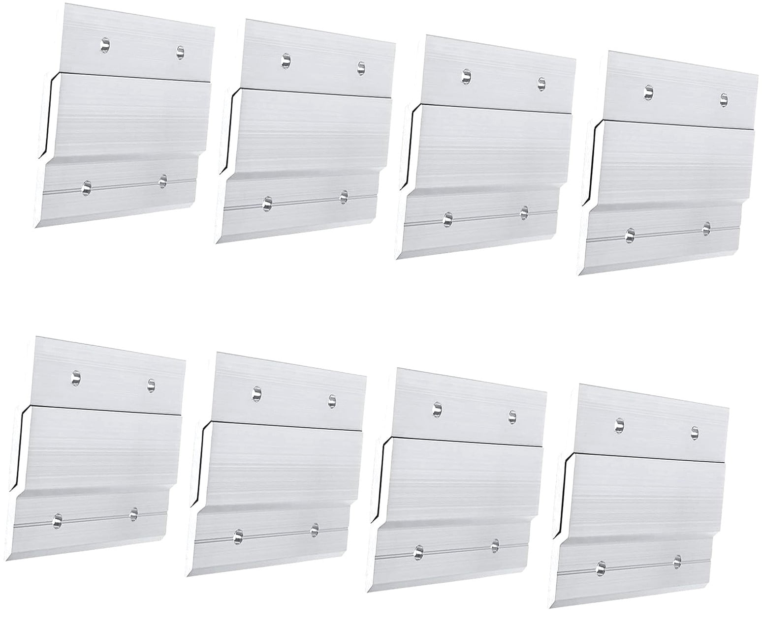 Hotbar 8 Pairs French Cleat Picture Hanger, 4 Inch Aluminum Clips ...