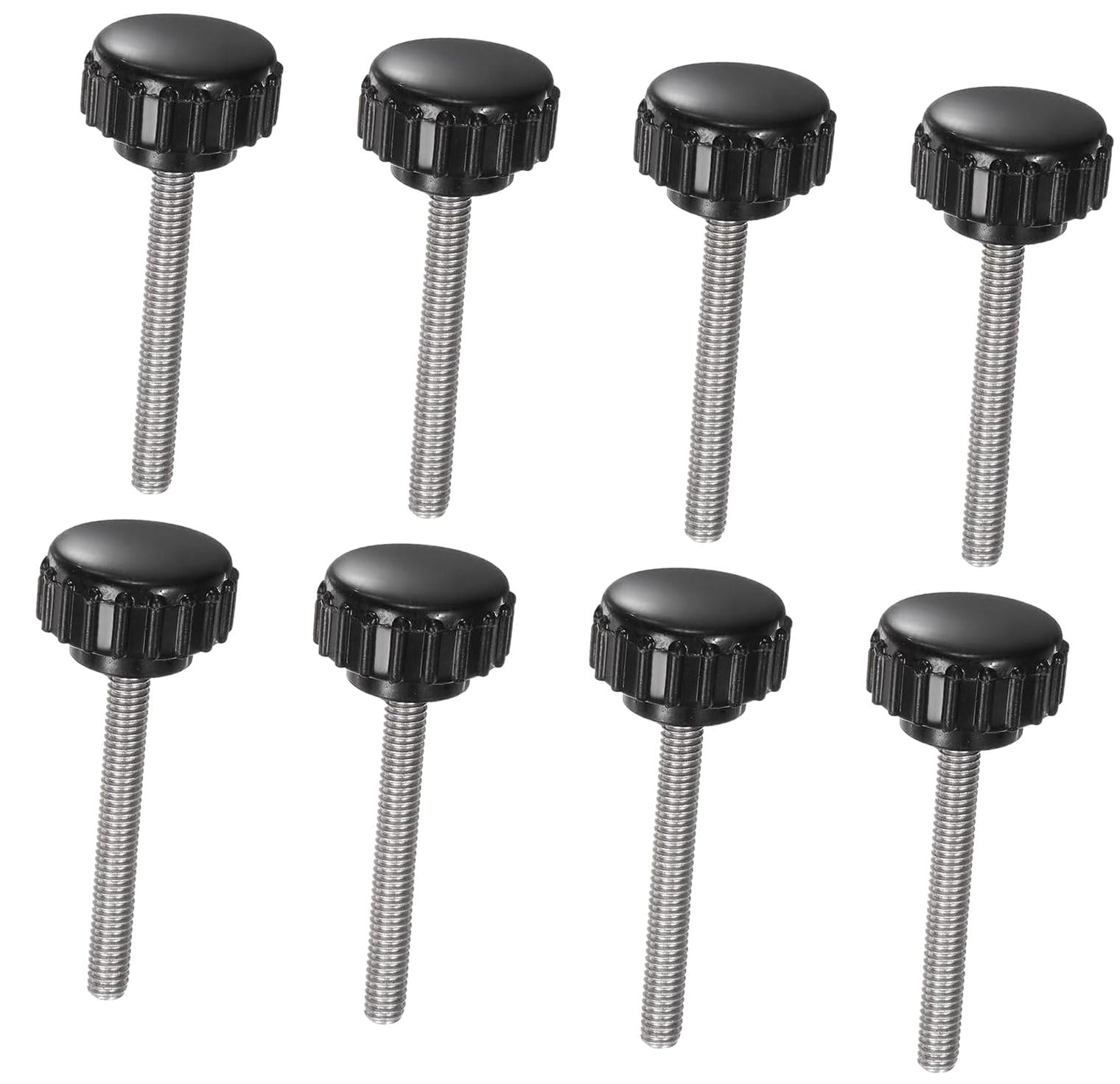 Hotbar 8 pieces Knurled Clamping Knobs M6 x 10mm Metric Zinc Plated ...
