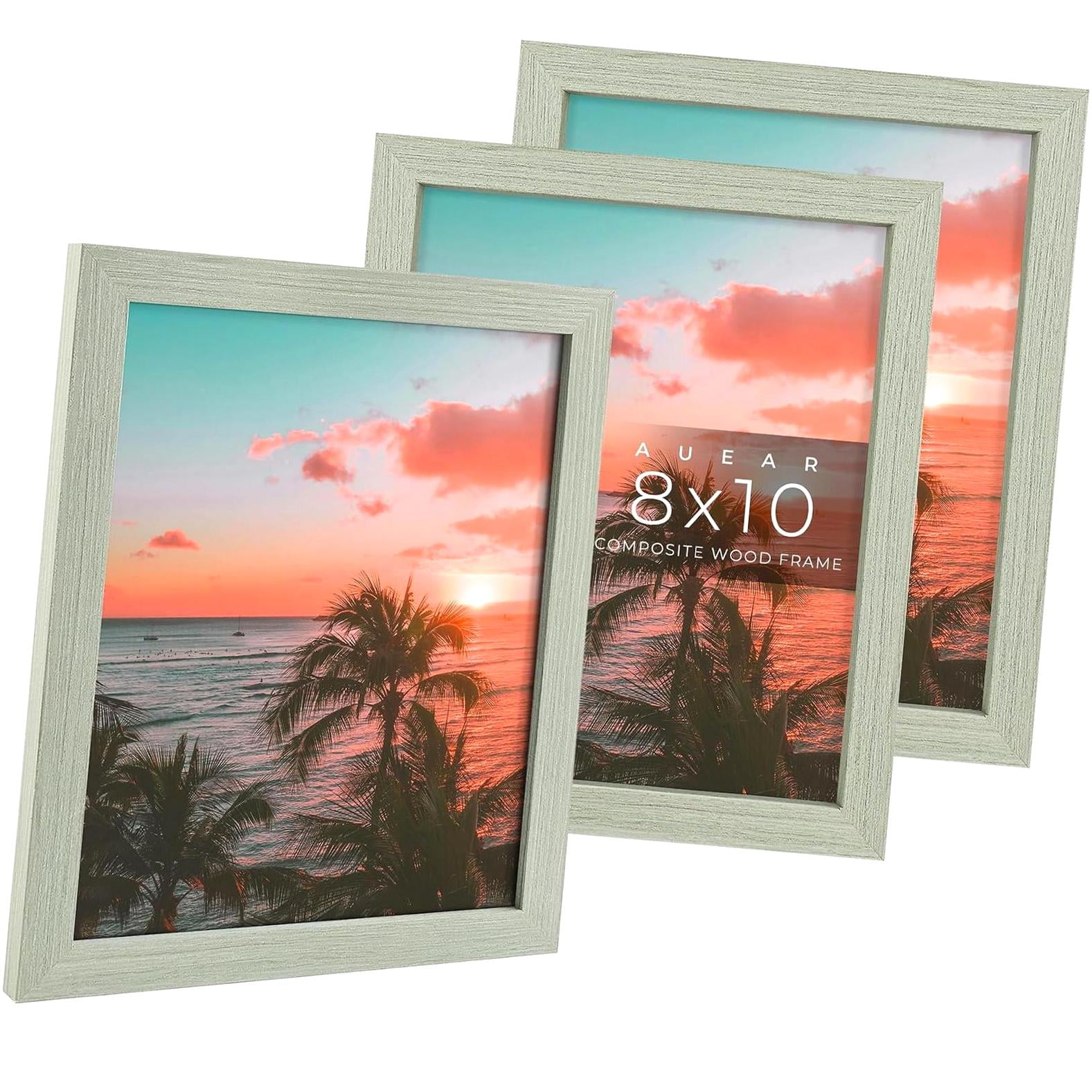 Hotbar, 8x10 Picture Frame Set of 3, Includes Mat for 5x7 or Use ...