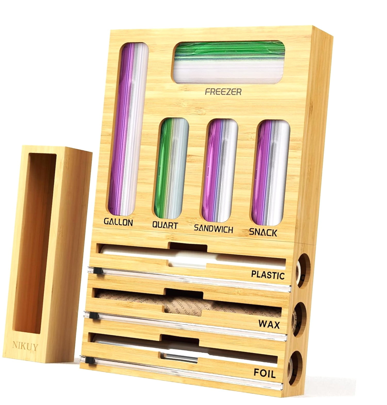 Hotbar 9 IN 1 Foil and Plastic Wrap Organizer for Kitchen Drawer ...