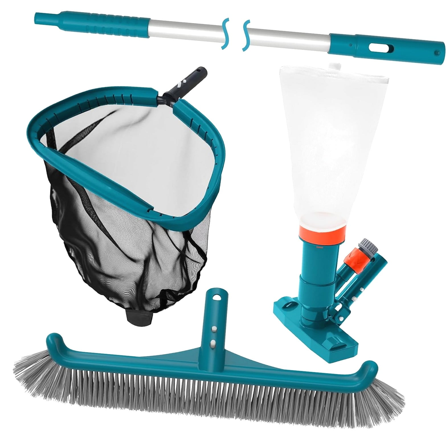 Hotbar Above Ground Pool Cleaning Kit with Pool Vacuum, Aluminum Frame ...