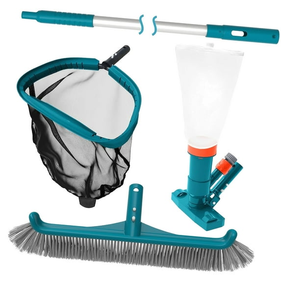 Hotbar Above Ground Pool Cleaning Kit with Pool Vacuum, Aluminum Frame ...