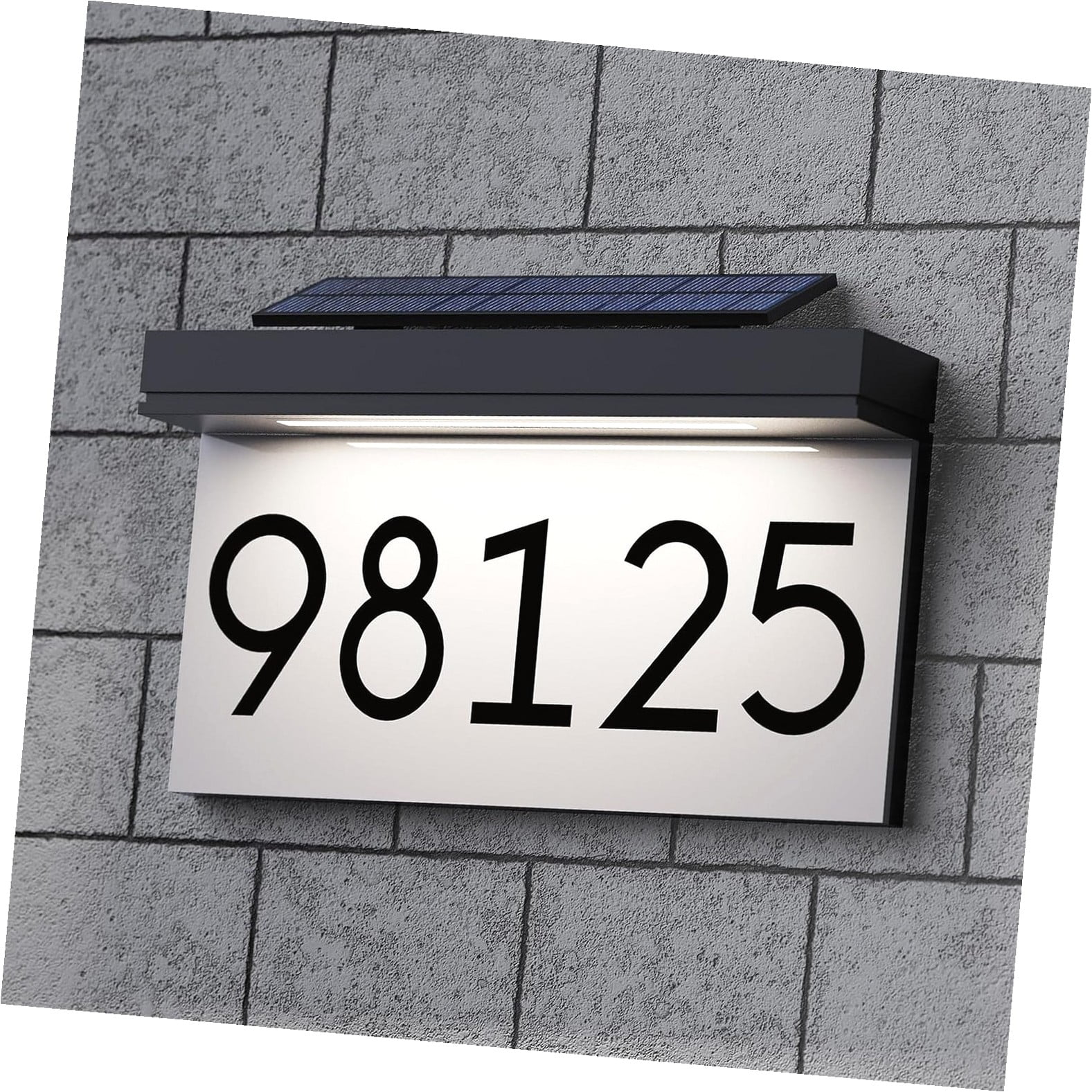 Hotbar Address Plaque For Houses Solar Powered Solar Panel 3 Lighting ...