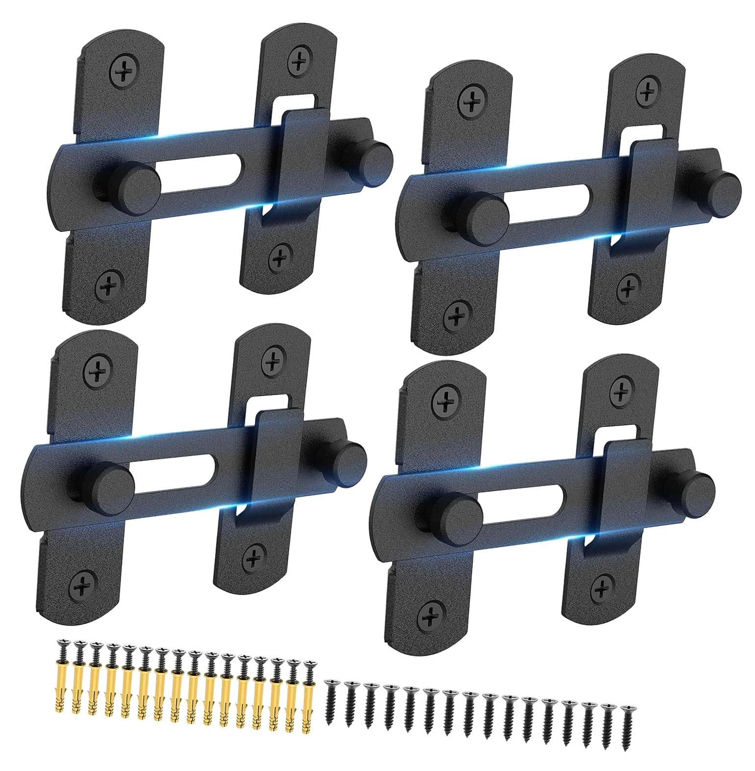 Hotbar Barn Door Lock Latches, Matte Steel Flip Gate Security Lock for ...