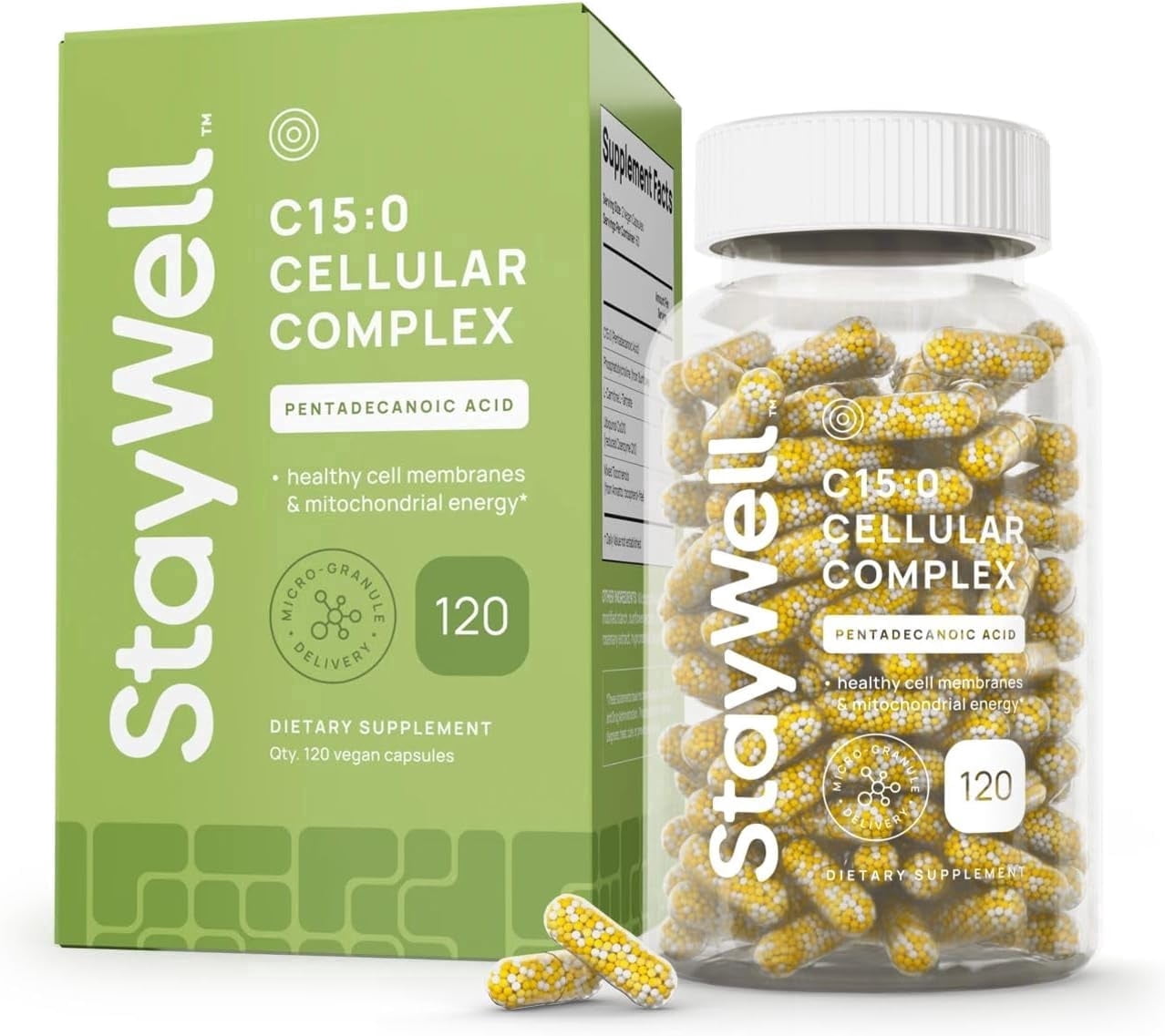 C15:0 Pentadecanoic Acid Supplement | Longevity, Cellular & Membrane ...