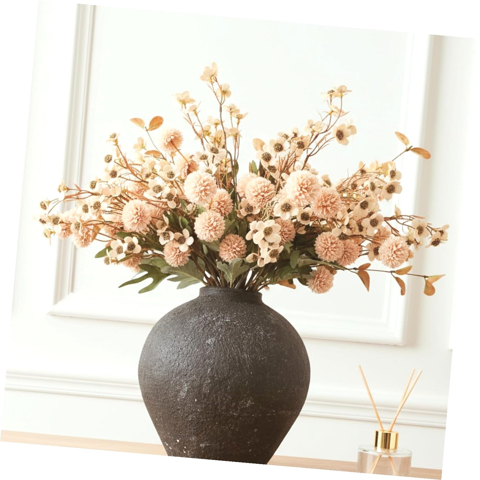 Hotbar Beige Silk Arrangements For Decor, Large Floral Centerpieces For ...